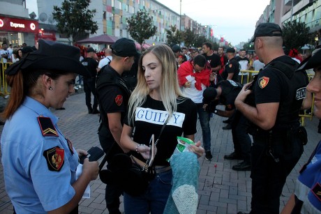Fans Frisked By Police They Arrive Editorial Stock Photo - Stock Image ...