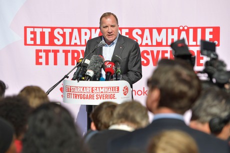 Swedish parties final campaigning ahead of elections, Stockholm, Sweden ...