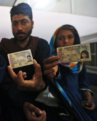 Afghan Refugee Show Id Cards They Editorial Stock Photo - Stock Image ...