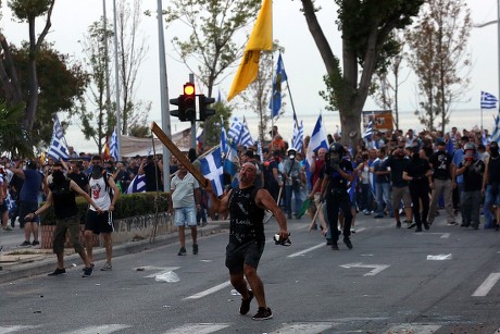 Far Right Wing Protesters Clash Riot Editorial Stock Photo - Stock ...
