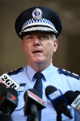 Nsw Police Commissioner Mick Fuller Speaks Editorial Stock Photo ...