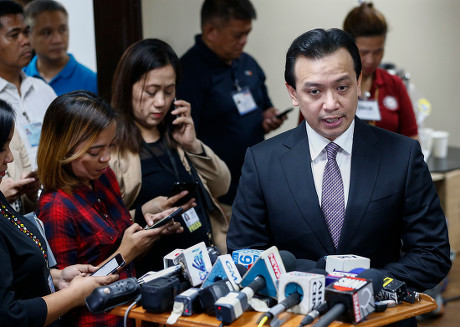 Philippine Senator Antonio Trillanes Iv R Editorial Stock Photo - Stock ...