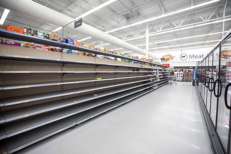 Bread Aisle Walmart Empty Two Days Editorial Stock Photo - Stock Image ...