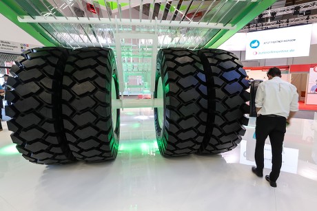 Visitors Look Tires Bkt Company During Editorial Stock Photo - Stock ...