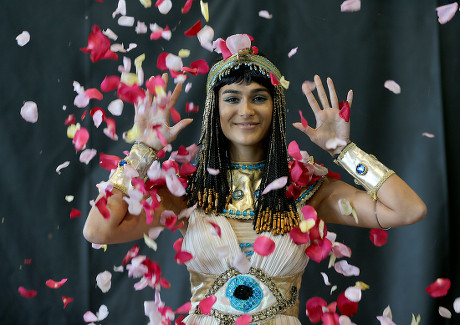Actress Posing Queen Cleopatra Poses On Editorial Stock Photo - Stock ...