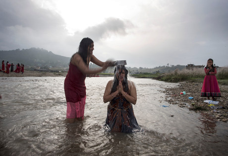 Women take part in Rishi Panchami in Kathamndu, Kathmandu, Nepal - 14 ...