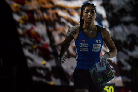 Miho Nonaka Japan Competes Womens Bouldering Editorial Stock Photo ...