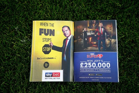Sky Bet Advert Inside Match Day Editorial Stock Photo - Stock Image ...