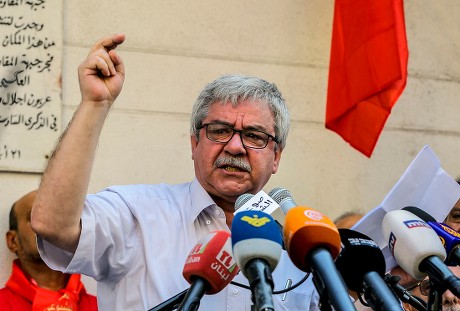 Lebanese Communist Party Secretary General Hanna Editorial Stock Photo ...