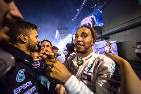 Lewis Hamilton Celebrates Winning Editorial Stock Photo - Stock Image ...