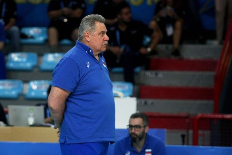 Russias Coach Sergey Shlyapnikov Reacts During Editorial Stock Photo ...