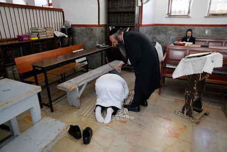 Ultraorthodox Jewish Man Whips Another Another Editorial Stock Photo ...