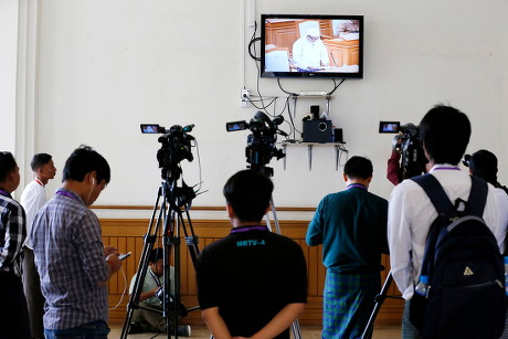 Myanmars Journalist Take Pictures Video Footage Editorial Stock Photo ...