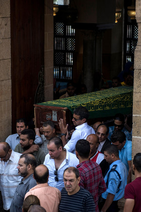 Mourners Carry Coffin Egyptianfrench Actor Gamil Editorial Stock Photo ...