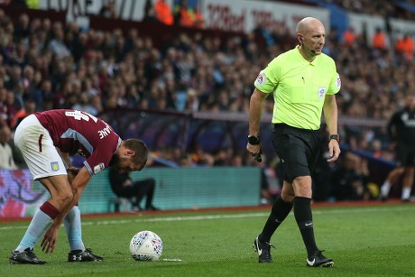 Andy Davies Referee Conor Houihane Aston Editorial Stock Photo - Stock ...