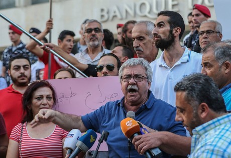 Supporters Lebanese Communist Party Along Activists Editorial Stock ...