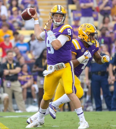 Lsu Qb Joe Burrow 9 Gets Editorial Stock Photo - Stock Image | Shutterstock