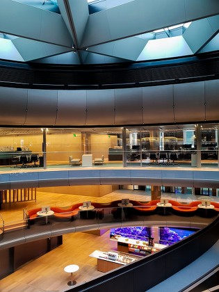 Interior View Bloomberg European Headquarters London Editorial Stock ...