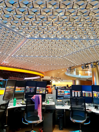 Interior View Bloomberg European Headquarters London Editorial Stock ...