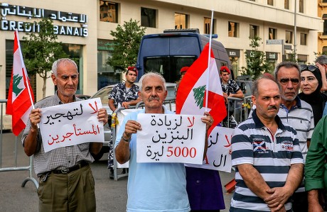 Representatives Labors Union Lebanese Workers Carry Editorial Stock ...