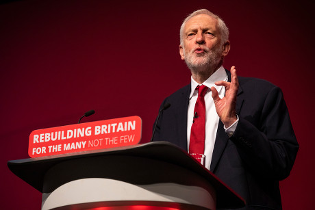 Labour Party Leader Jeremy Corbyn Delivers Editorial Stock Photo ...