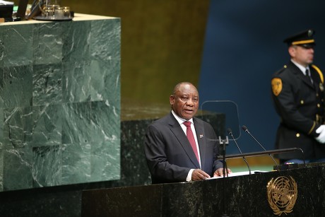 South African President Cyril Ramaphosa Front Editorial Stock Photo ...