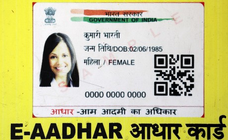 Close View Sample Aadhaar Card Advertisement Editorial Stock Photo ...