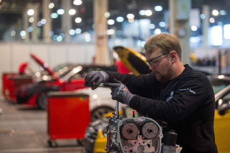 One Contestants Car Mechanic Competition Action Editorial Stock Photo ...