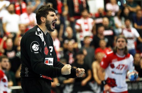 Dinamos Goalkeeper Stefan Grigoras Celebrates After Editorial Stock ...