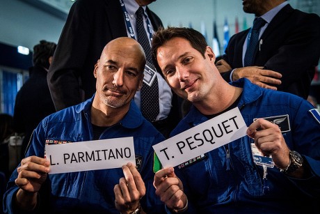 ISS space mission announcement, Rome, Italy - 27 Sep 2018 Stock ...