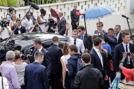 French President Emmanuel Macron visits French Antilles, Saint Pierre ...