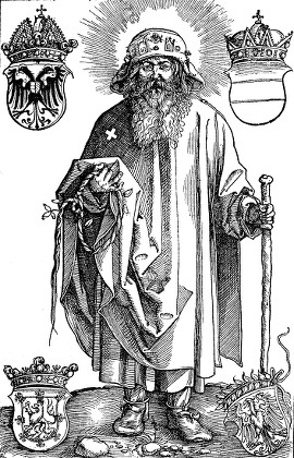 St Coloman Patron Austrian Nation Woodcut Editorial Stock Photo - Stock ...