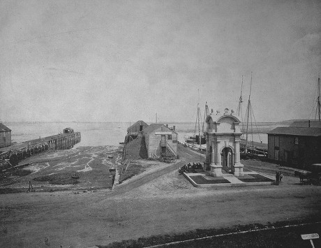 Harbor Town Plymouth Plymouth Rock 1899 Editorial Stock Photo - Stock ...