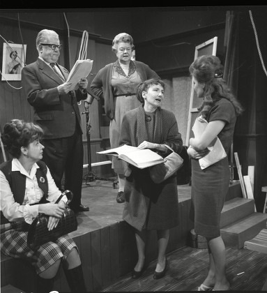 Rehearsals Coronation Street Pantomime Pat Phoenix Editorial Stock ...