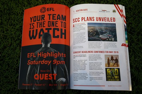 Advertisement Inside Match Day Programme Editorial Stock Photo - Stock ...