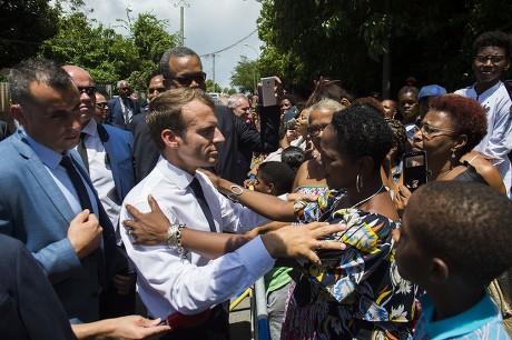 French President Emmanuel Macron During Visit Editorial Stock Photo ...