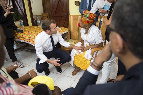 French President Emmanuel Macron During Visit Editorial Stock Photo ...