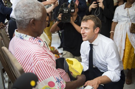French President Emmanuel Macron During Visit Editorial Stock Photo ...