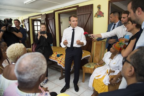 French President Emmanuel Macron During Visit Editorial Stock Photo ...
