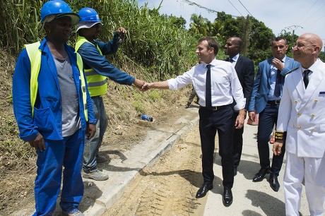 French President Emmanuel Macron During Visit Editorial Stock Photo ...
