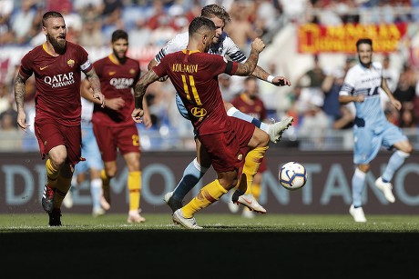 Lazios Ciro Immobile Cr Action Against Editorial Stock Photo - Stock ...