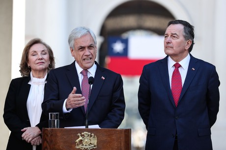Chilean President Sebastian Pinera C First Editorial Stock Photo ...