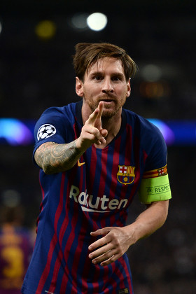 Lionel Messi Barcelona Celebrates Scoring His Editorial Stock Photo ...