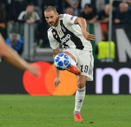 Juventus Leonardo Bonucci Action During Uefa Editorial Stock Photo ...