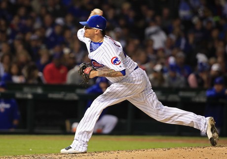 Chicago Cubs Pitcher Jesse Chavez Throws Editorial Stock Photo - Stock ...