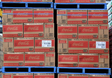 Boxes Cocacola Bottles Sit On Pallets Editorial Stock Photo - Stock ...