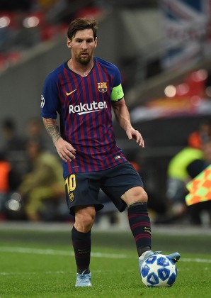 Barcelonas Lionel Messi Action During Uefa Editorial Stock Photo ...