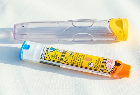 Epinephrine Autoinjector Epipen Medical Device Injecting Redaktionelles ...