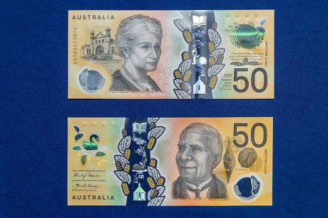 New Australian Fiftydollar Banknote Revealed Vision Editorial Stock ...