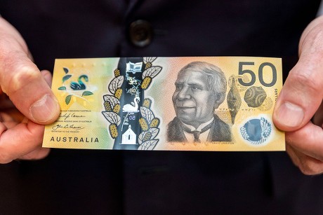 New Australian Fiftydollar Banknote Revealed Vision Editorial Stock ...